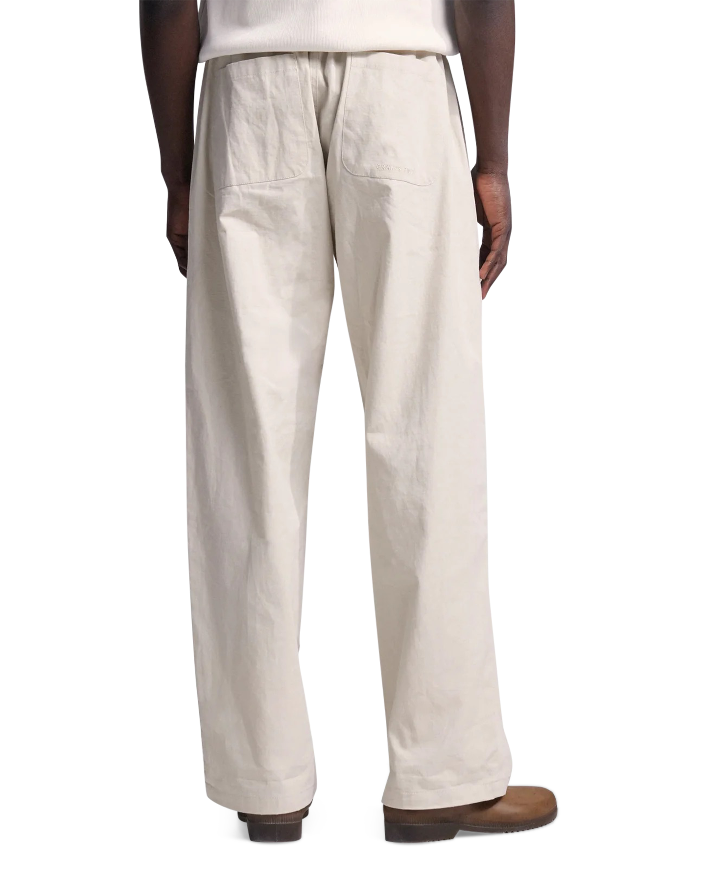 Brams Fruit Ripstop Text Logo Pants Beige | Coef