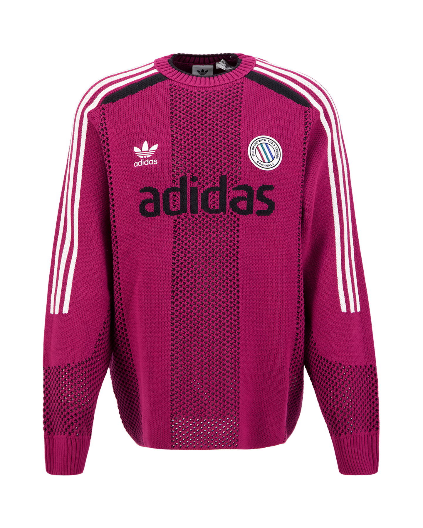 adidas Knit Adicolor Blokecore Longsleeve Pullover Unisex Rood | Coef