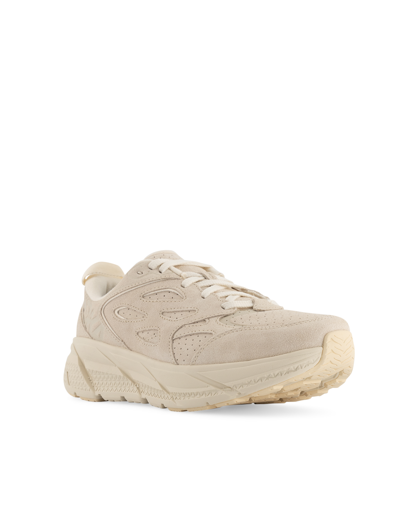 Hoka One One U Clifton L Suede Cream | Coef