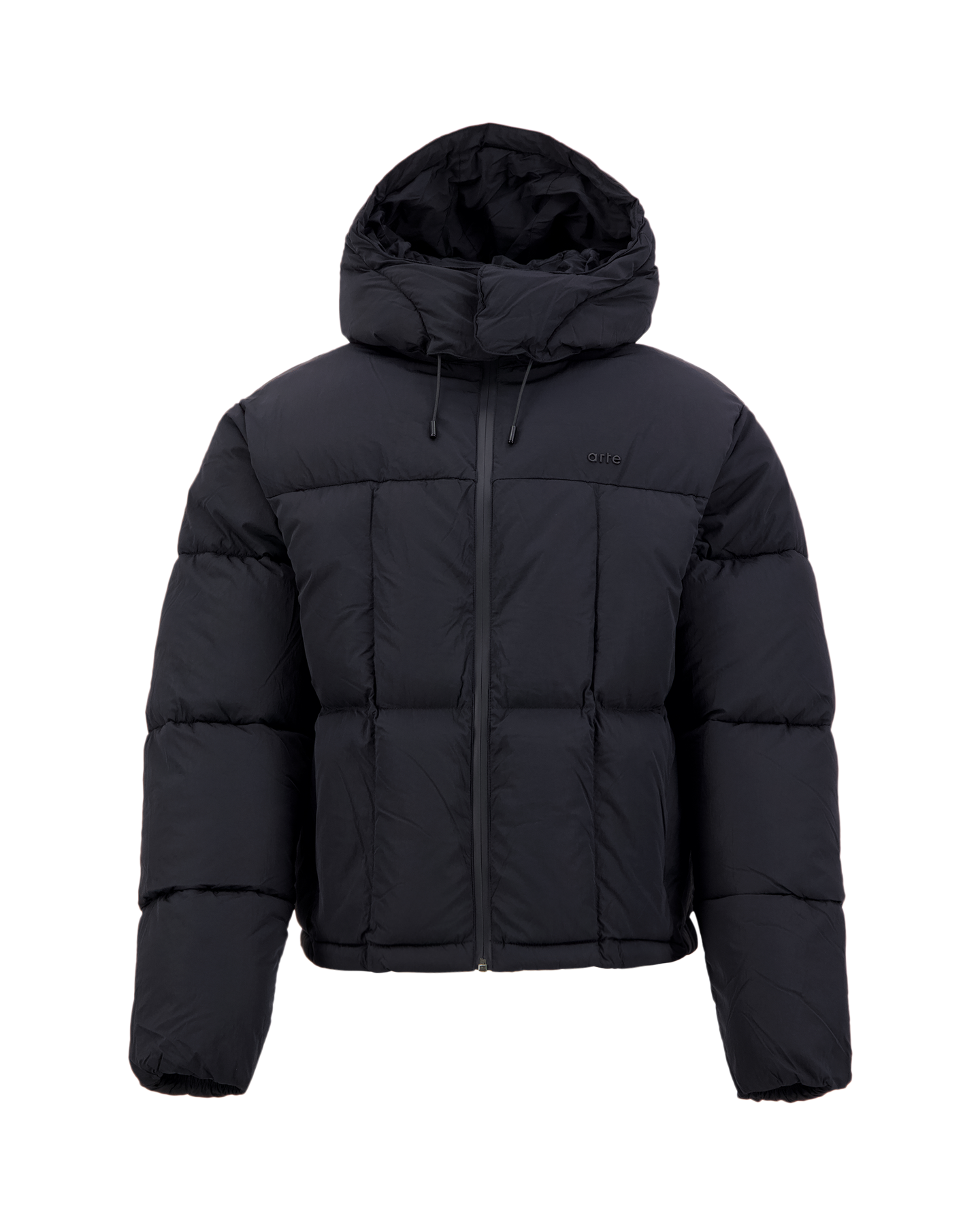 Arte Antwerp Special Cuts Puffer Jacket Zwart | Coef