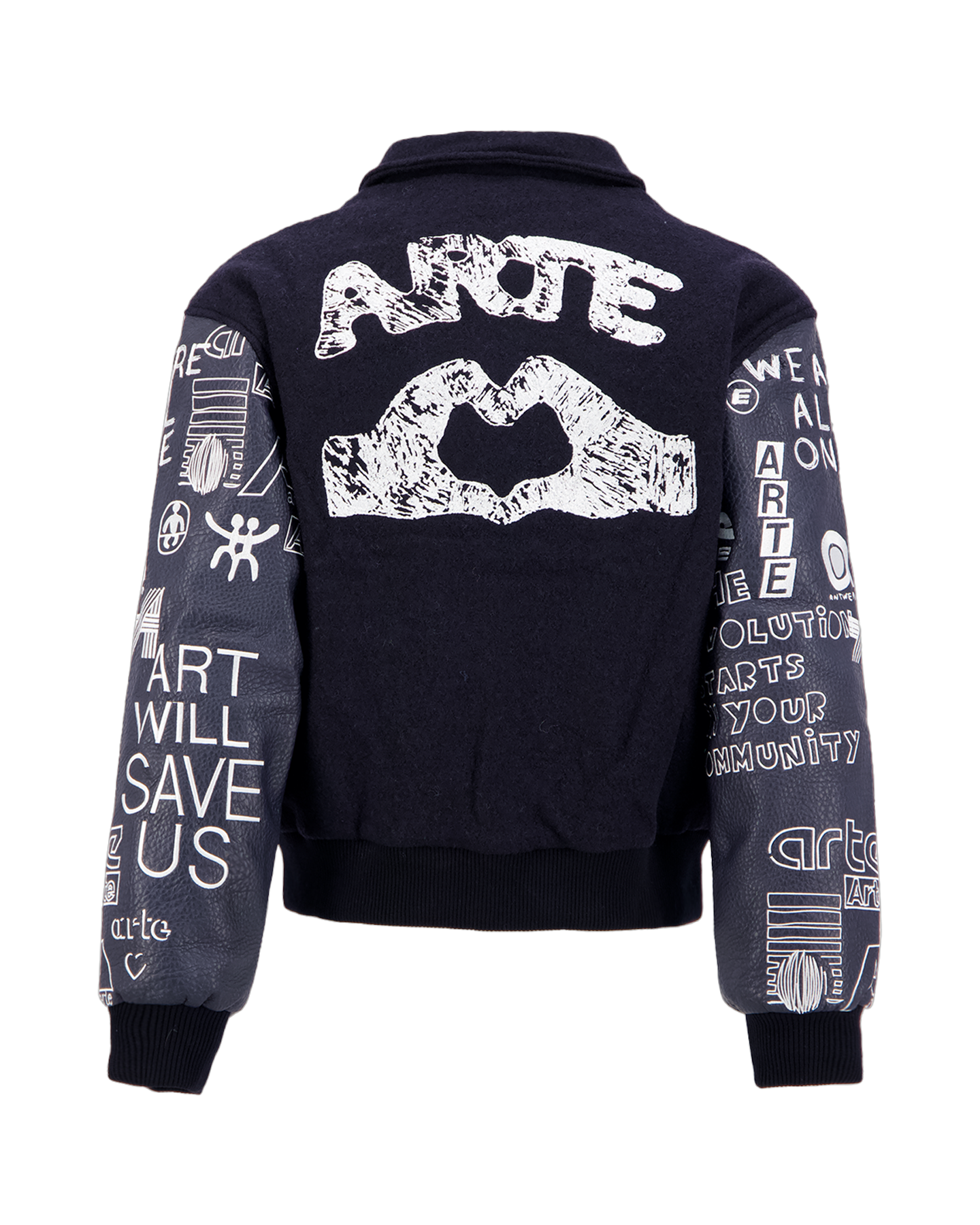 Arte Antwerp Art Saves College Jacket Blauw | Coef
