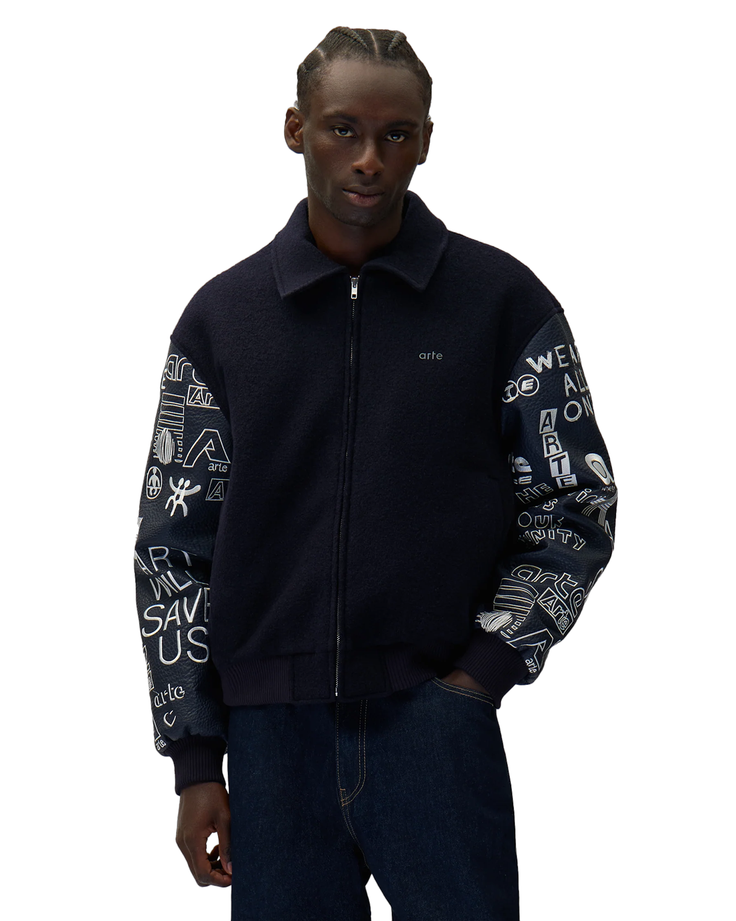 Arte Antwerp Art Saves College Jacket Blauw | Coef