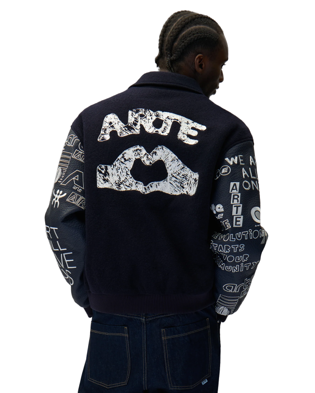 Arte Antwerp Art Saves College Jacket Blauw | Coef