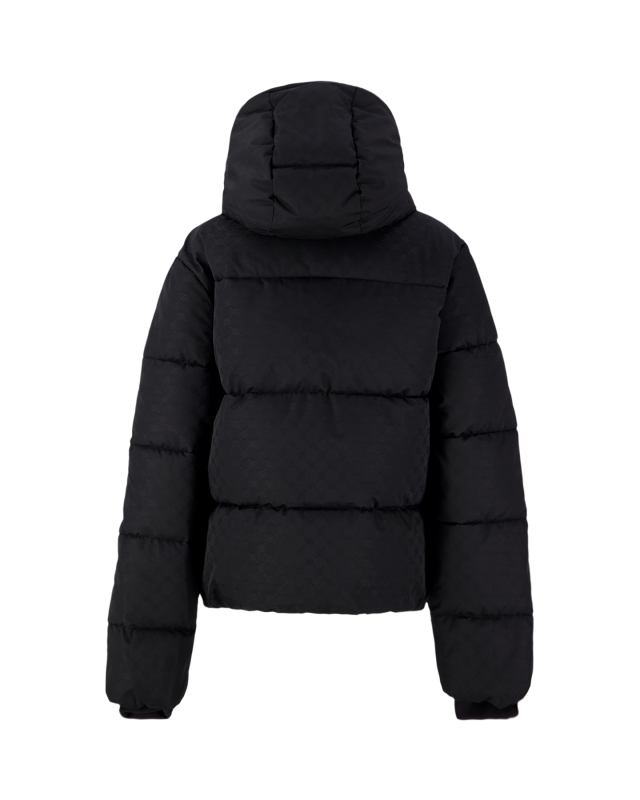 Daily Paper Monogram Puffer Jacket Zwart | Coef